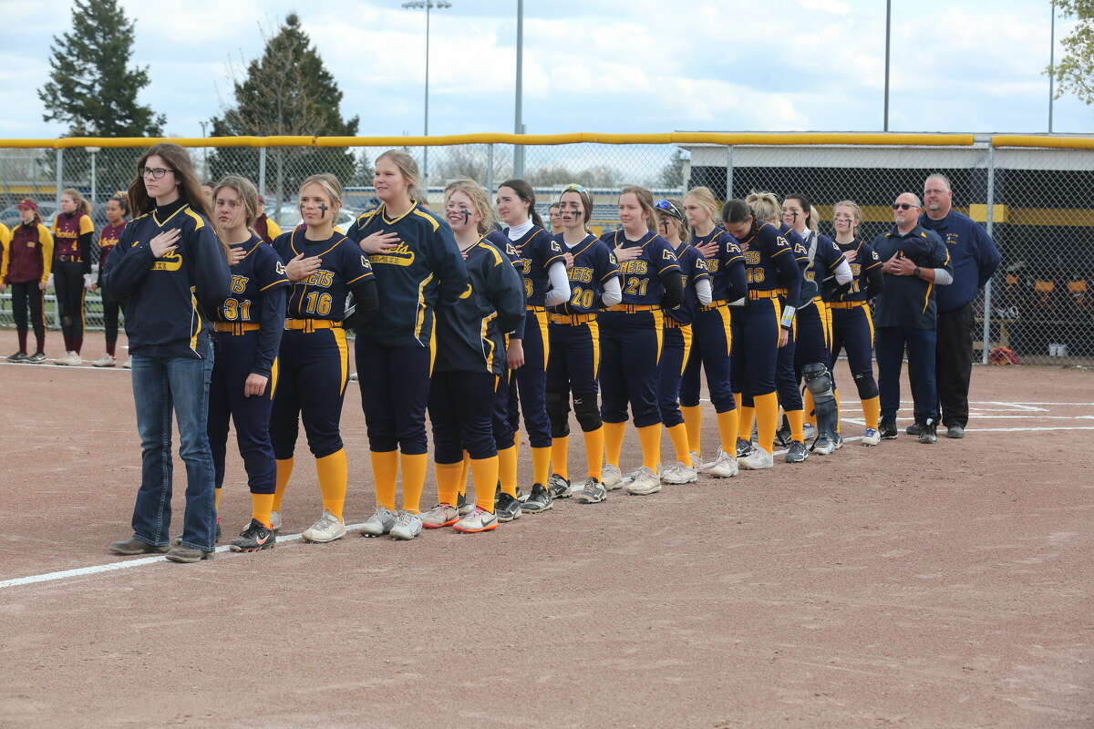 Bad Axe High School baseball, softball split doubleheaders April 25