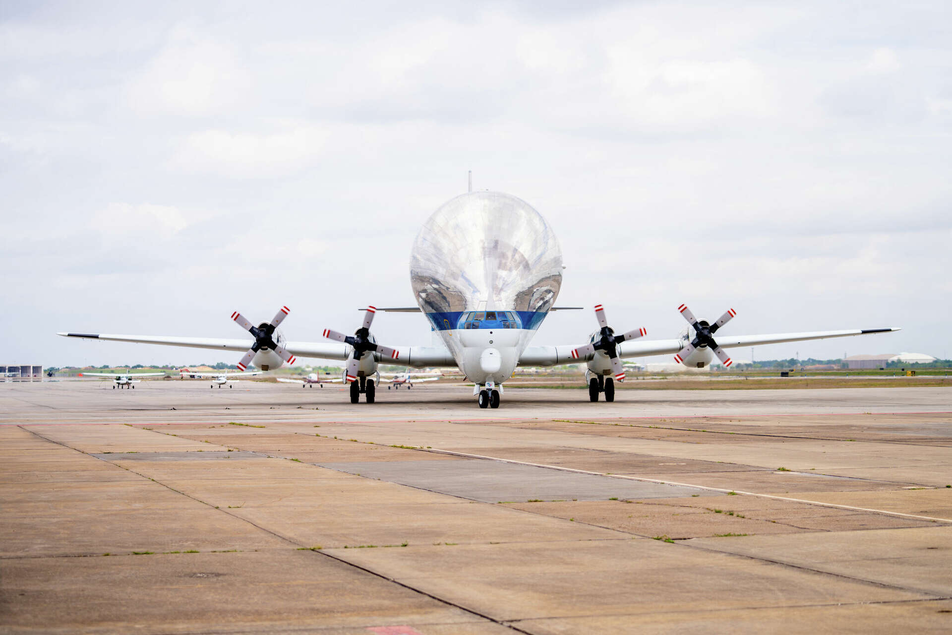 Super Guppy ships space shuttle part to Houston for new space station