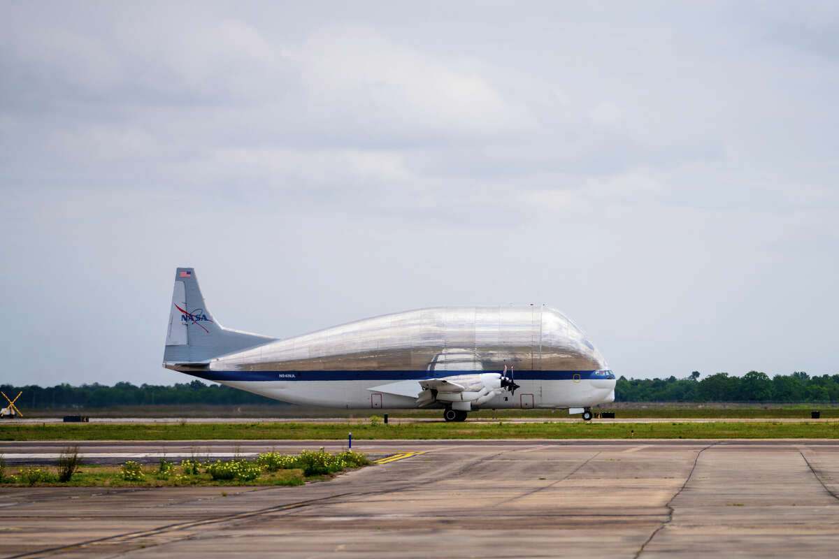 Super Guppy ships space shuttle part to Houston for new space station