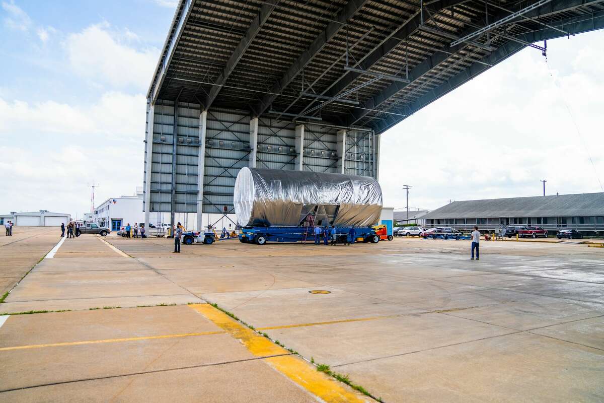 Super Guppy ships space shuttle part to Houston for new space station