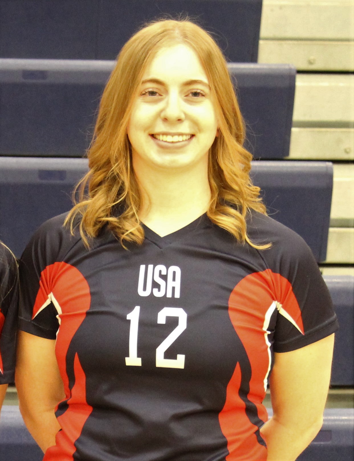 Unionville-Sebewaing soccer player Grace Kemp is interviewed