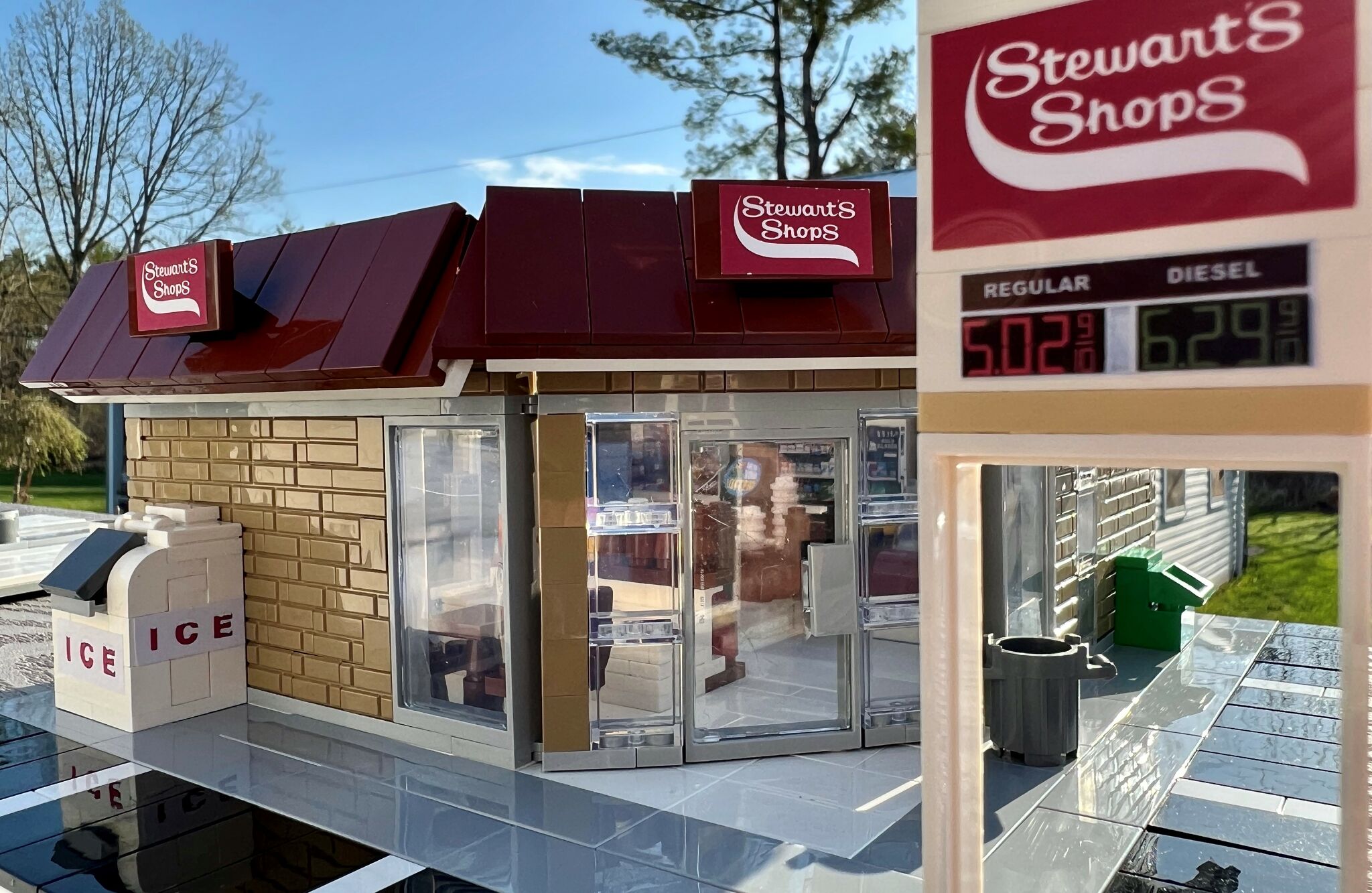 Amsterdam man builds miniature replica of Stewart's shop from Legos