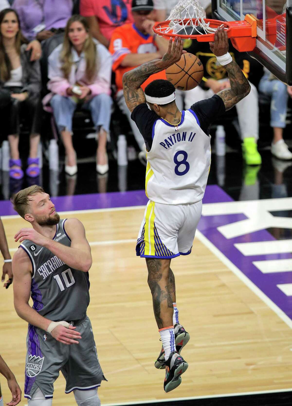 Gary Payton II doing exactly what the Warriors brought him back to do