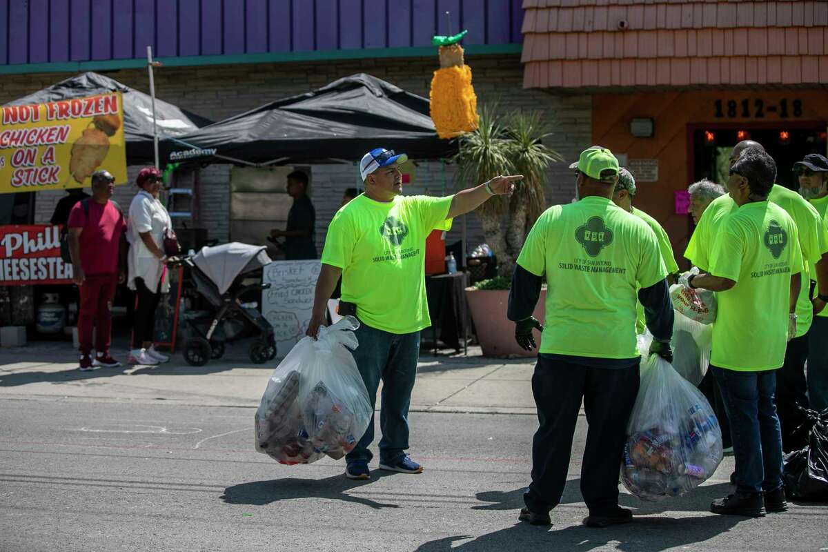 After Fiesta parades and parties, there's a big mess to clean up