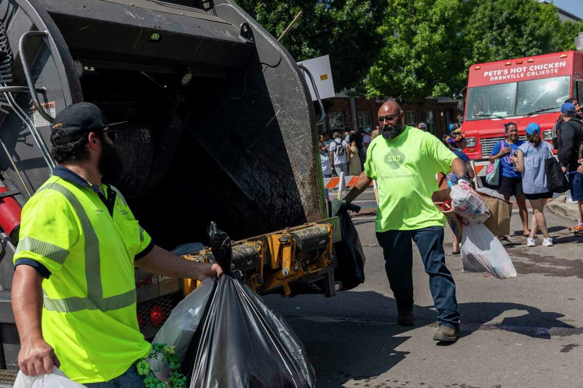 After Fiesta parades and parties, there's a big mess to clean up