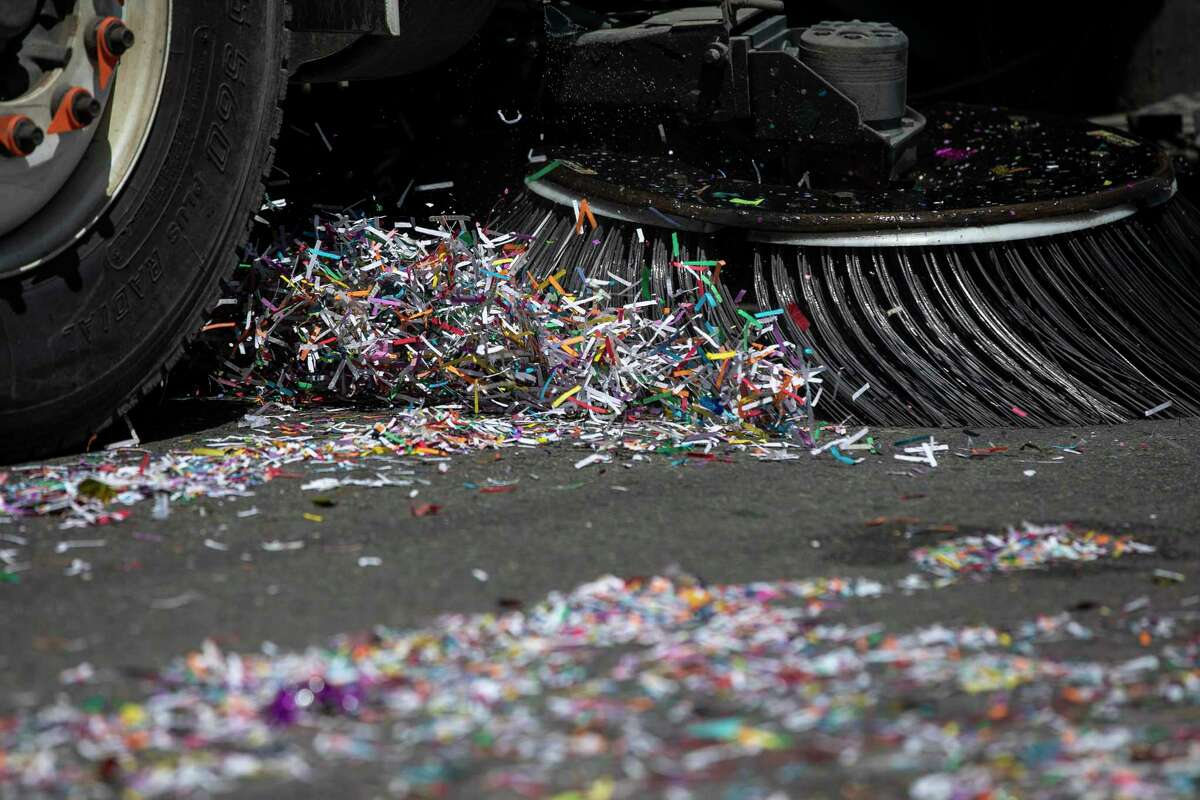 After Fiesta parades and parties, there's a big mess to clean up