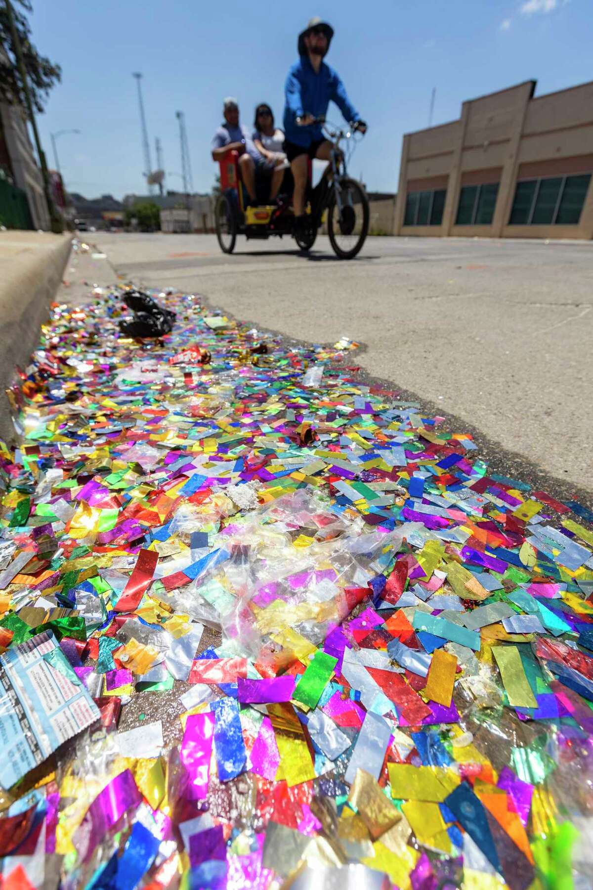 After Fiesta parades and parties, there's a big mess to clean up