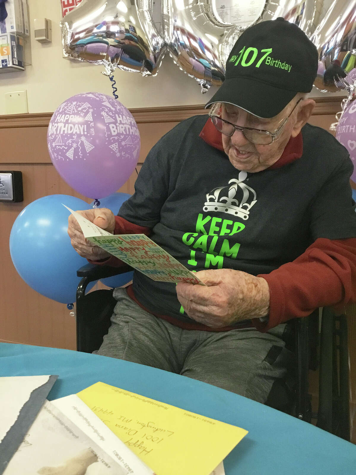 Former Manistee man celebrates 107th birthday