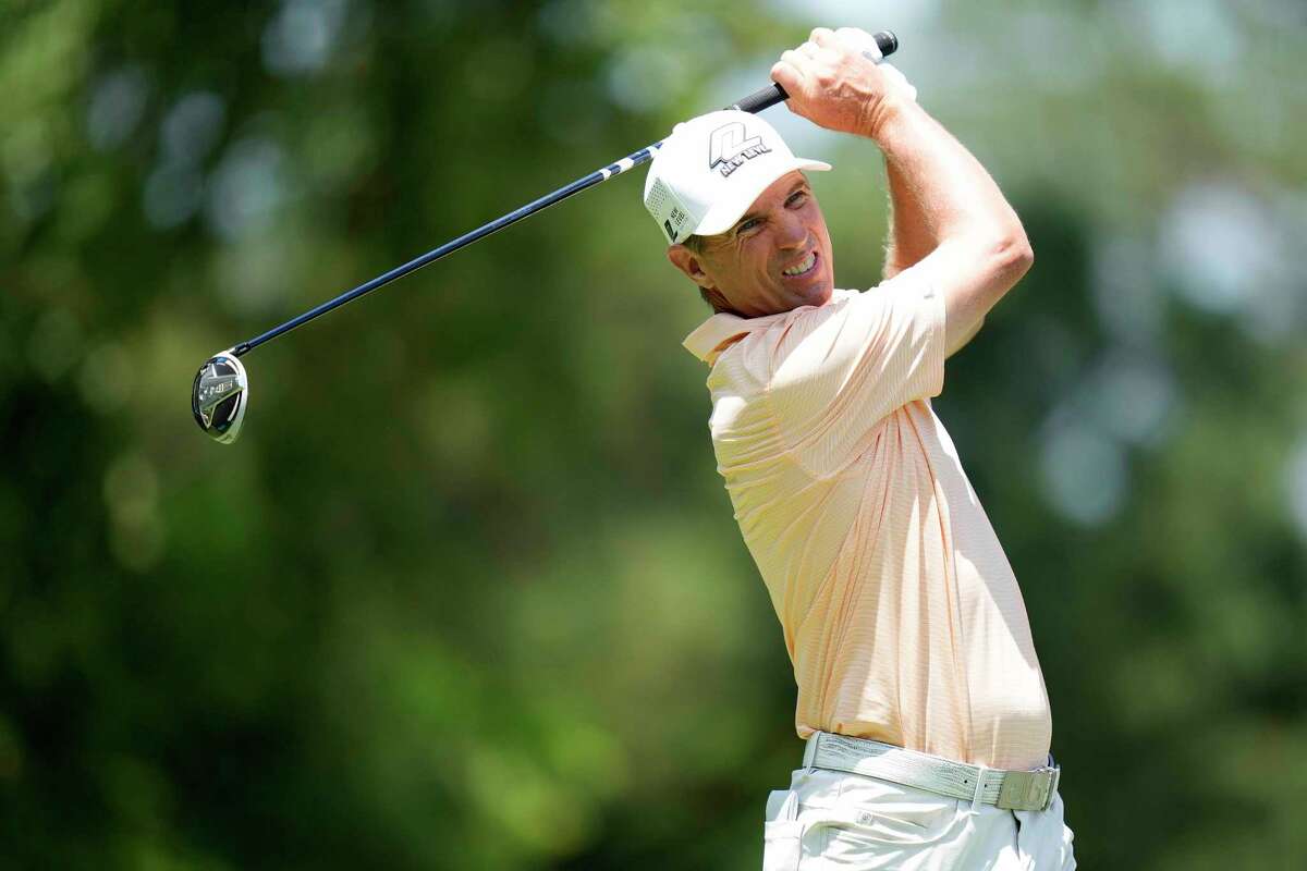 Insperity Invitational: Justin Leonard shares lead after first round