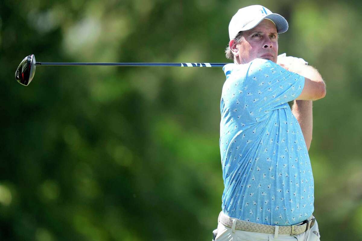 Insperity Invitational: Justin Leonard shares lead after first round