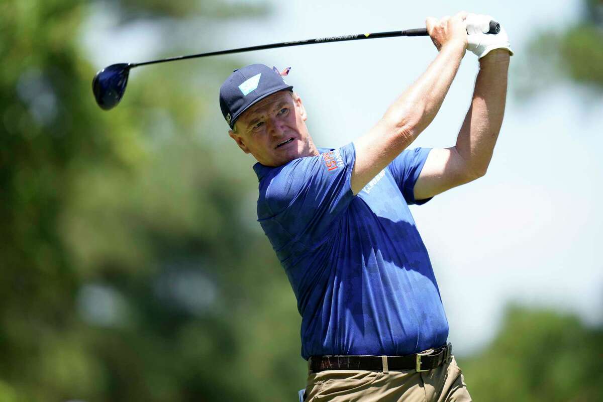 Insperity Invitational: Justin Leonard shares lead after first round