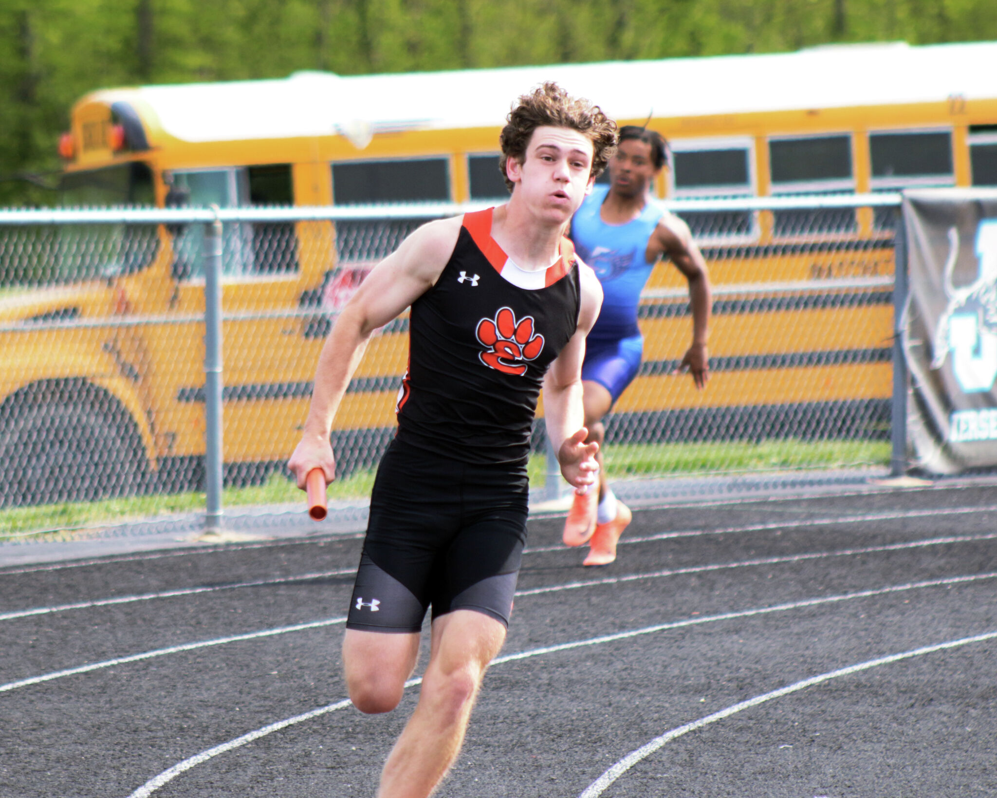 Relay team breaks meet record; Tigers take first at Triad Invite