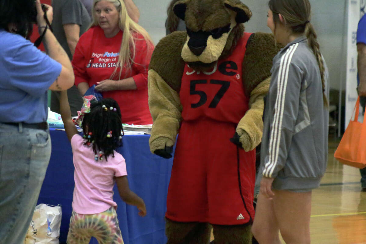 PHOTOS: Edwardsville YMCA mascot debuts at Healthy Kids Day