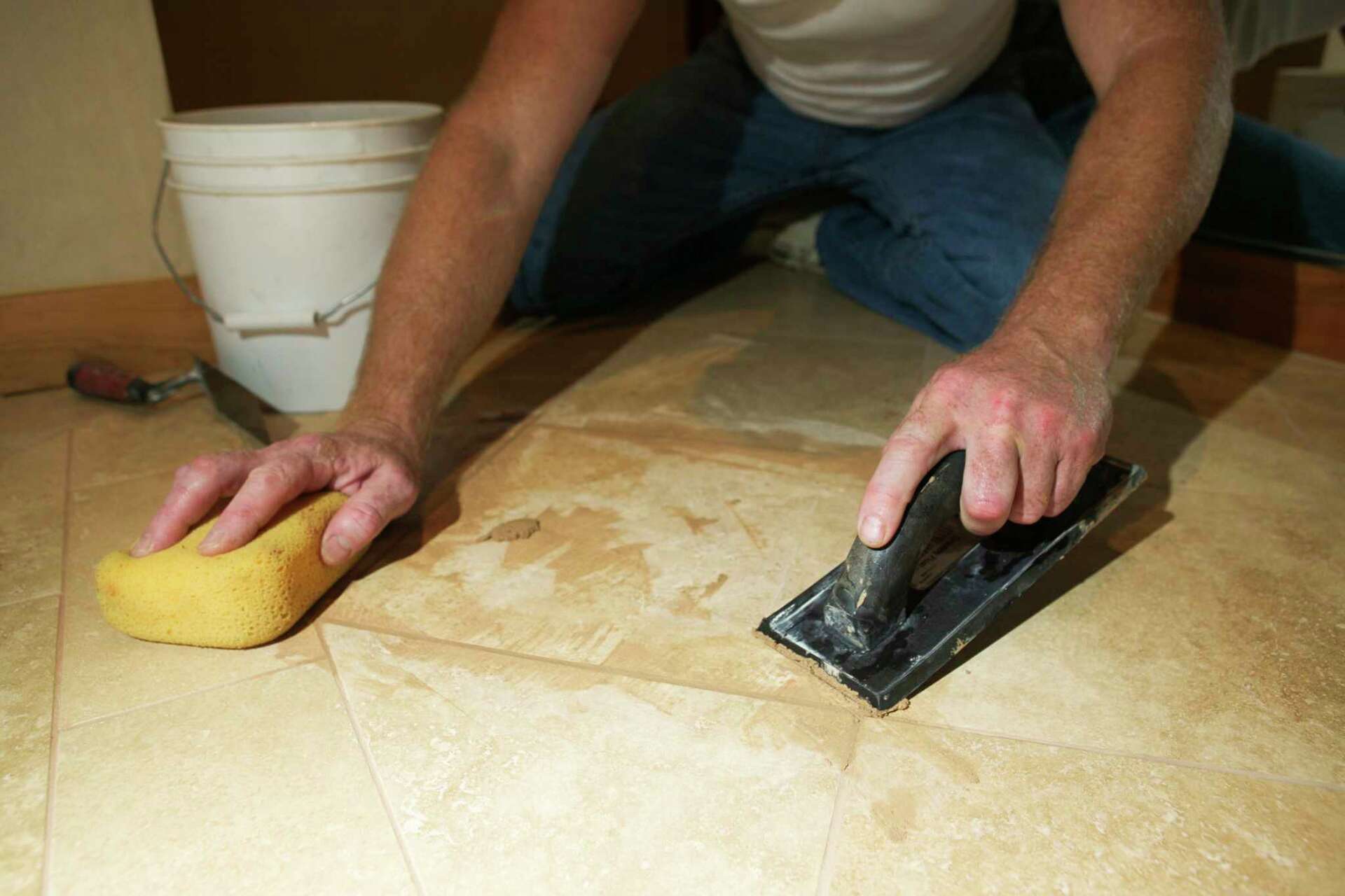 How to Grout Marble Tile