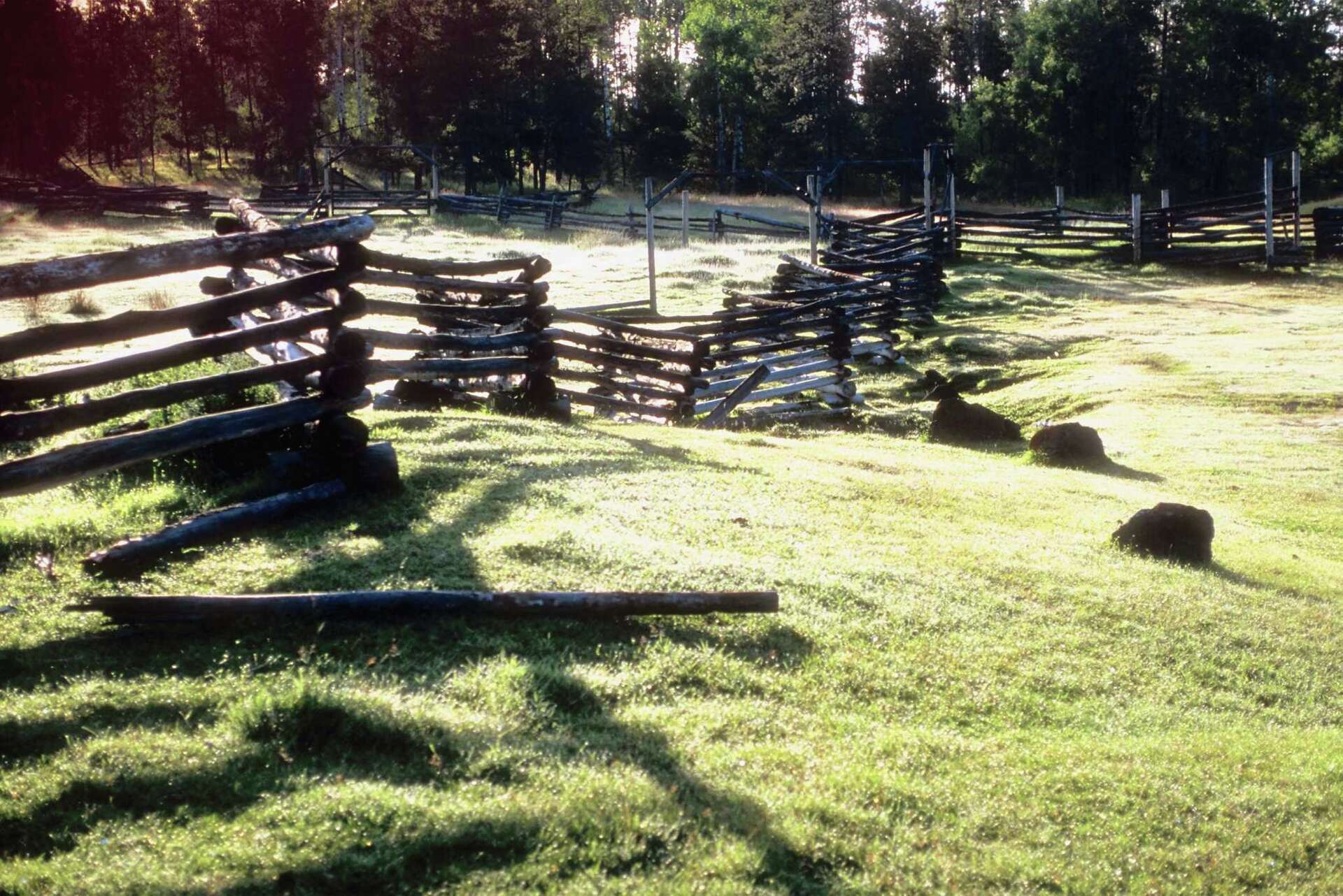 How to Construct Colonial Log Fencing