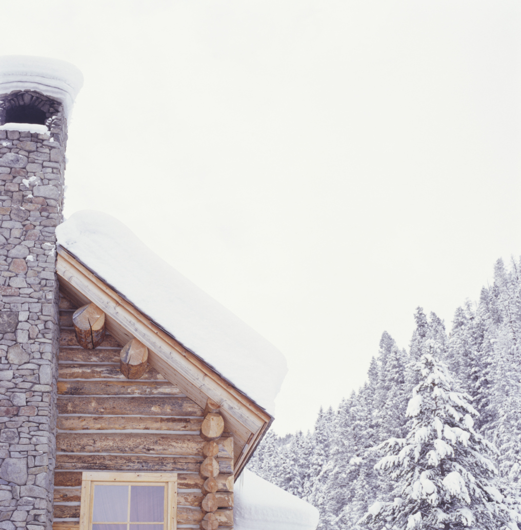 How to Decorate with Blue in a Log House