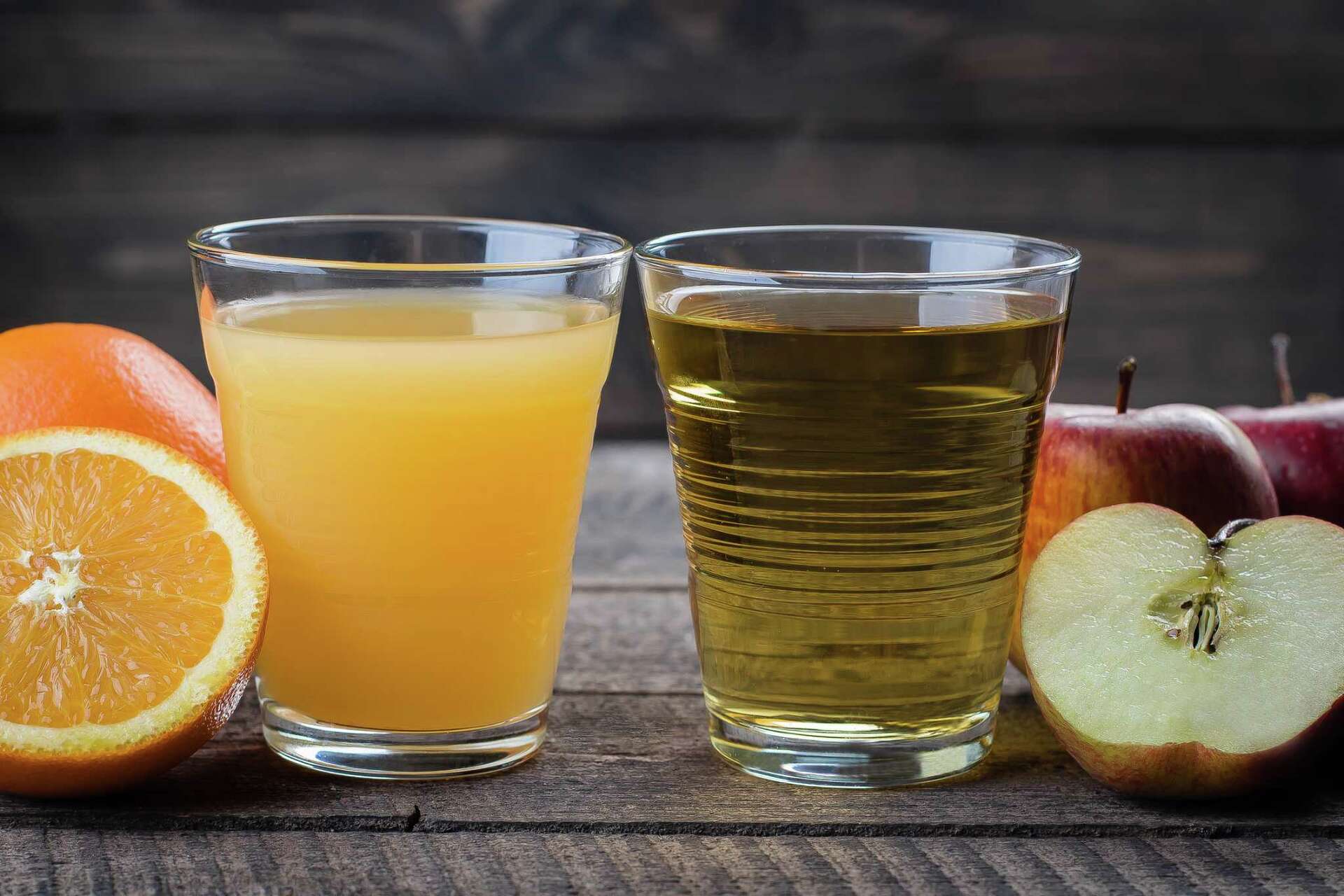 How Much Potassium Is in 6 Ounces Each of Orange Juice & Apple Juice?