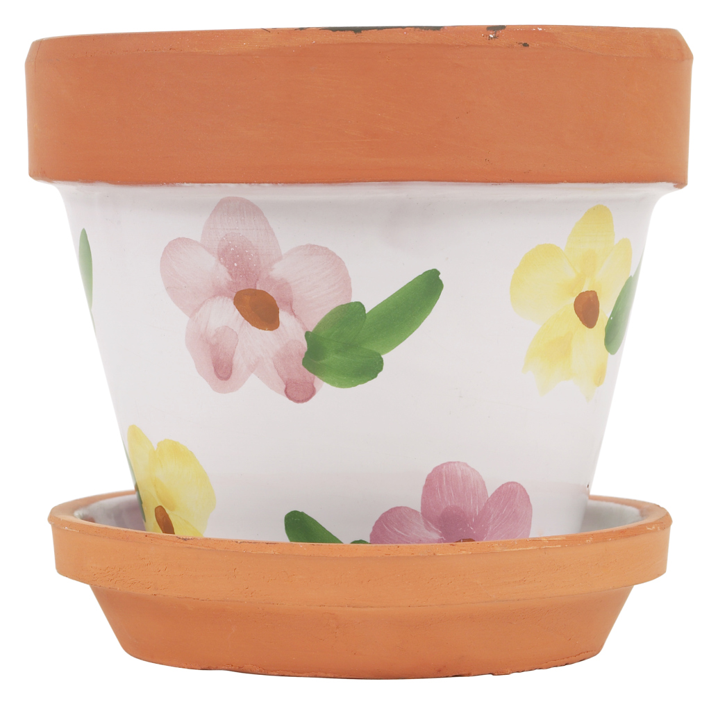 How to Decorate Flowerpots With Tulle and Ribbon