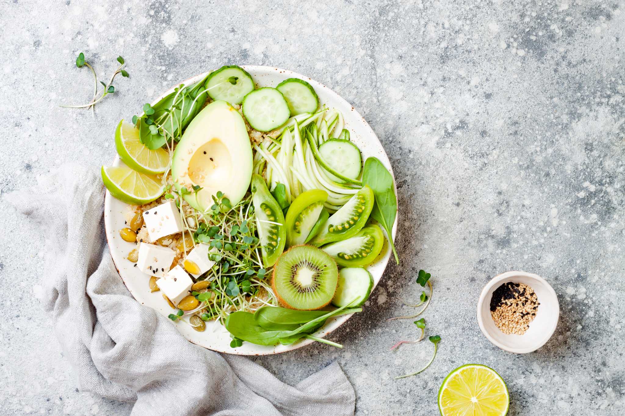 Nutrition Facts of Two to Three Slices of Avocado