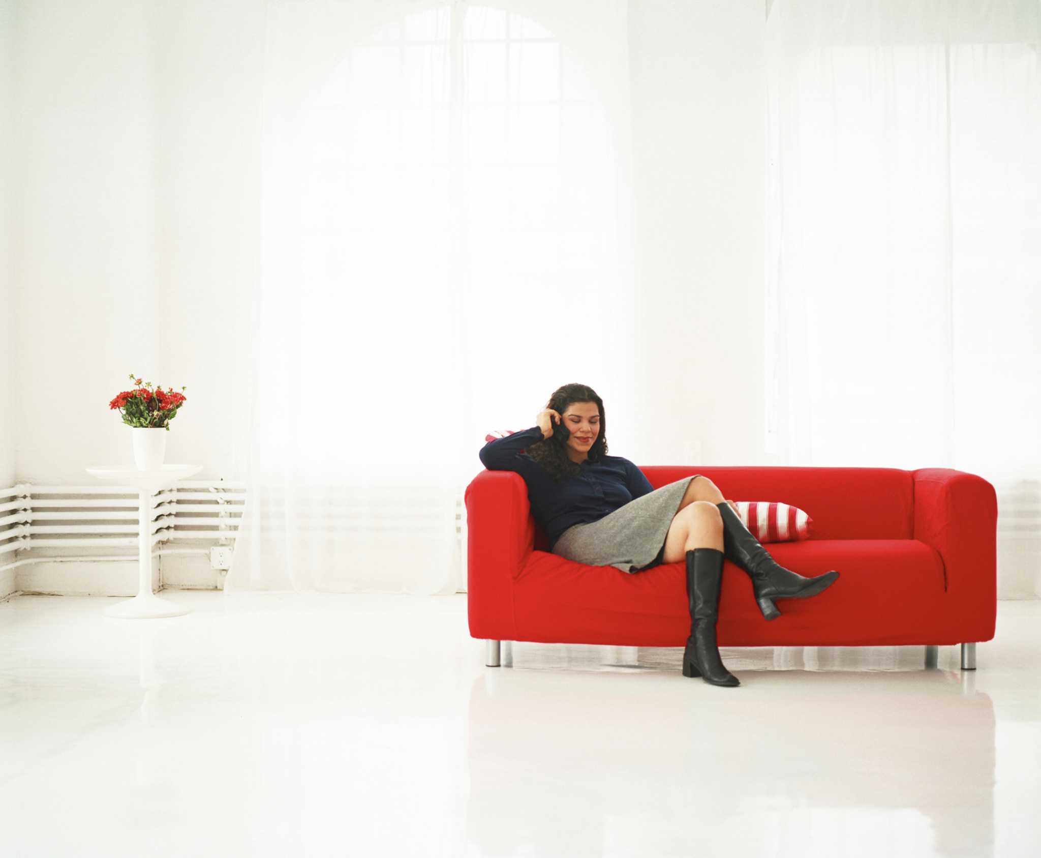 Accessorizing a Red Couch