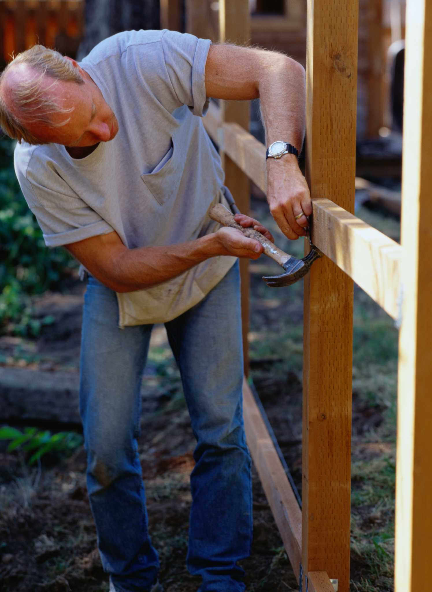 Installing a Fence in Between Trees