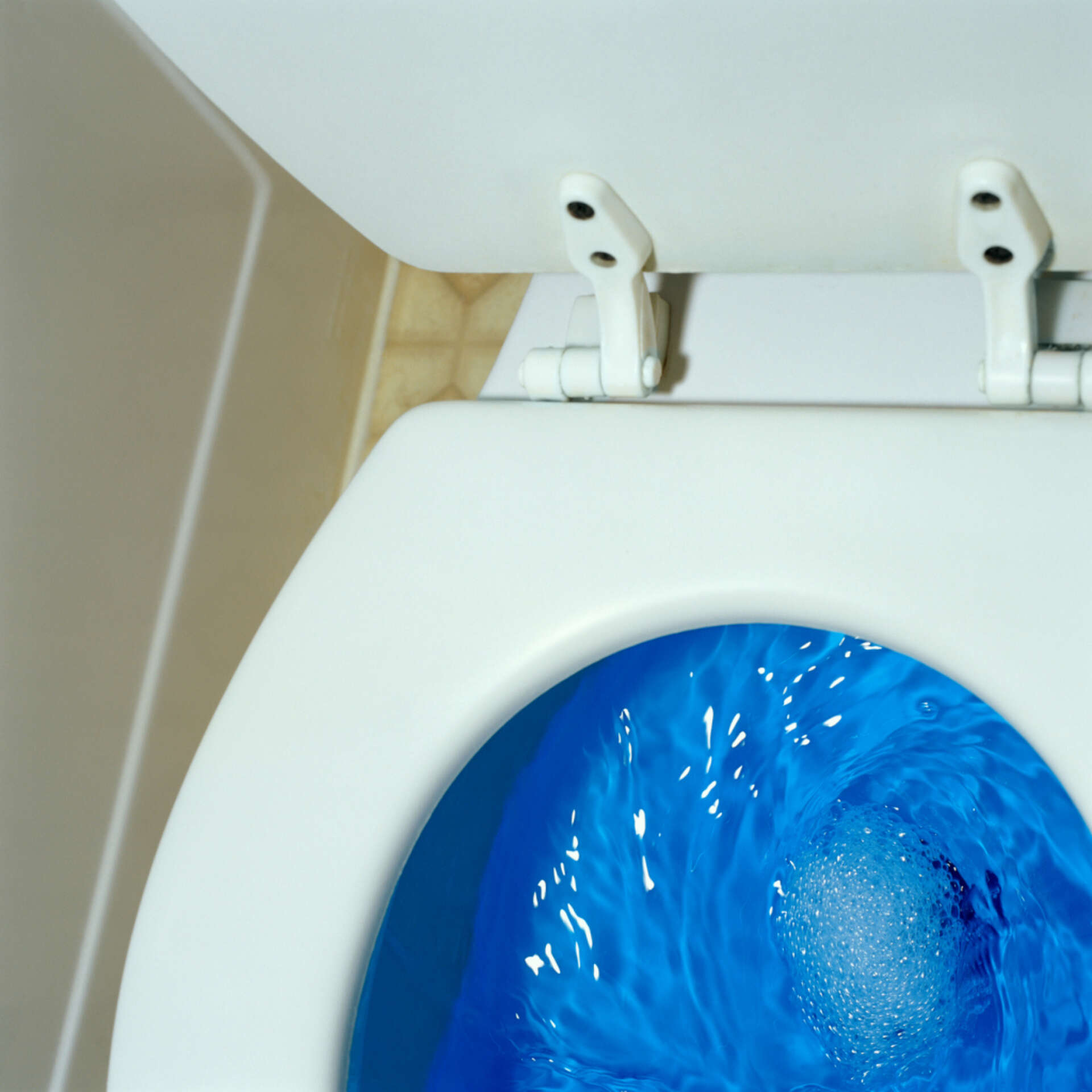 Blue toilet water store