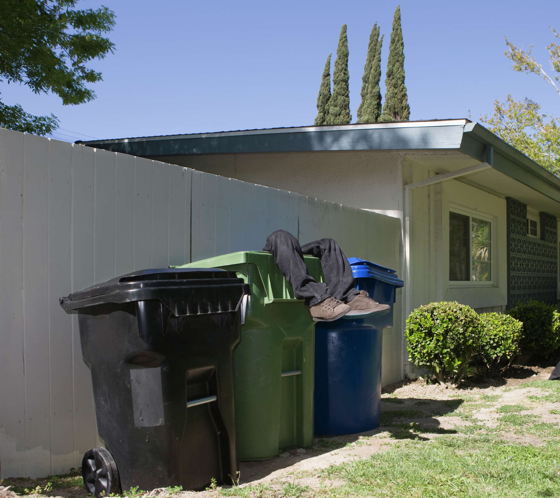 How to Build a Wood Fence to Hide Trash Bins