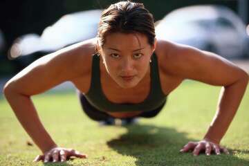 What Muscles Are Concentric & Eccentric During a Pushup?