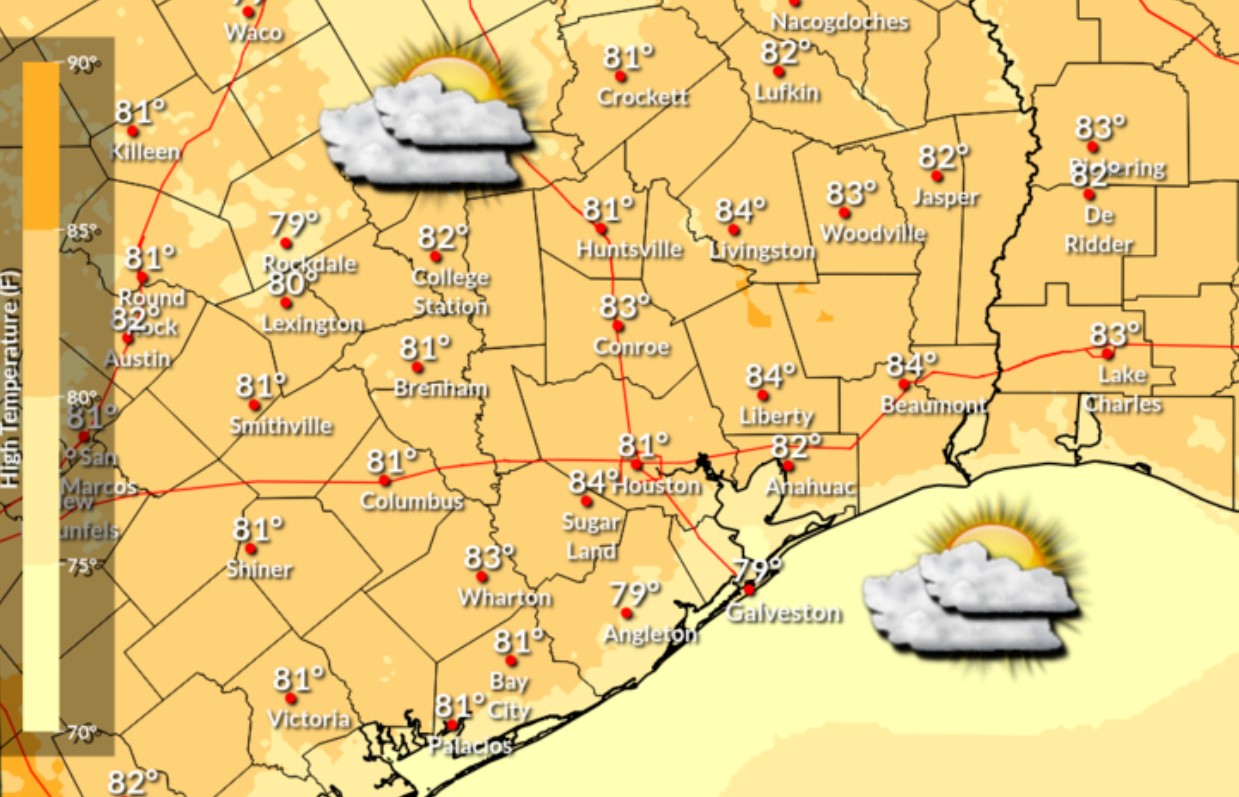 Houston weather: Temperatures will reach the 90s this week