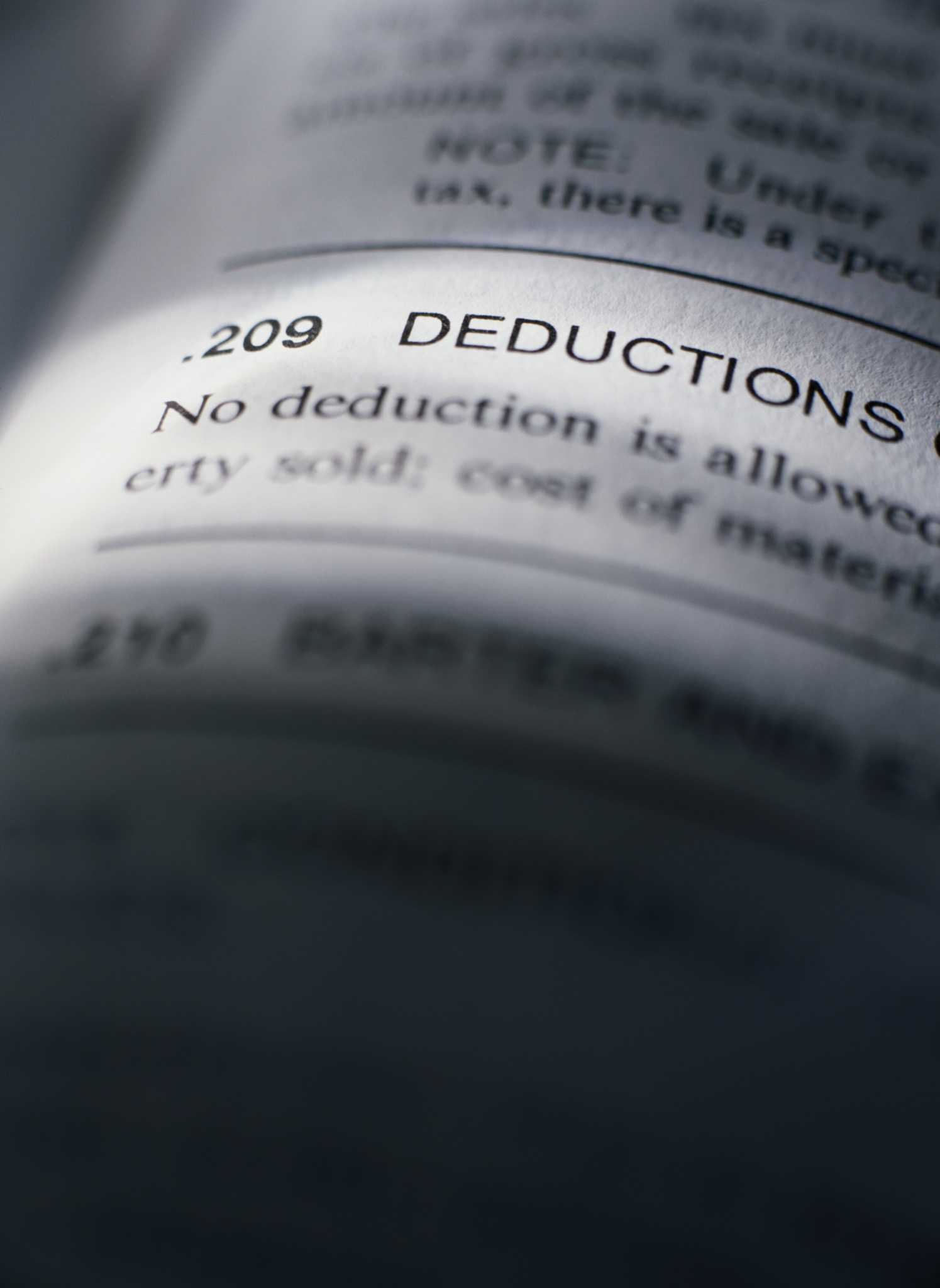 HUD Rules on Deductions