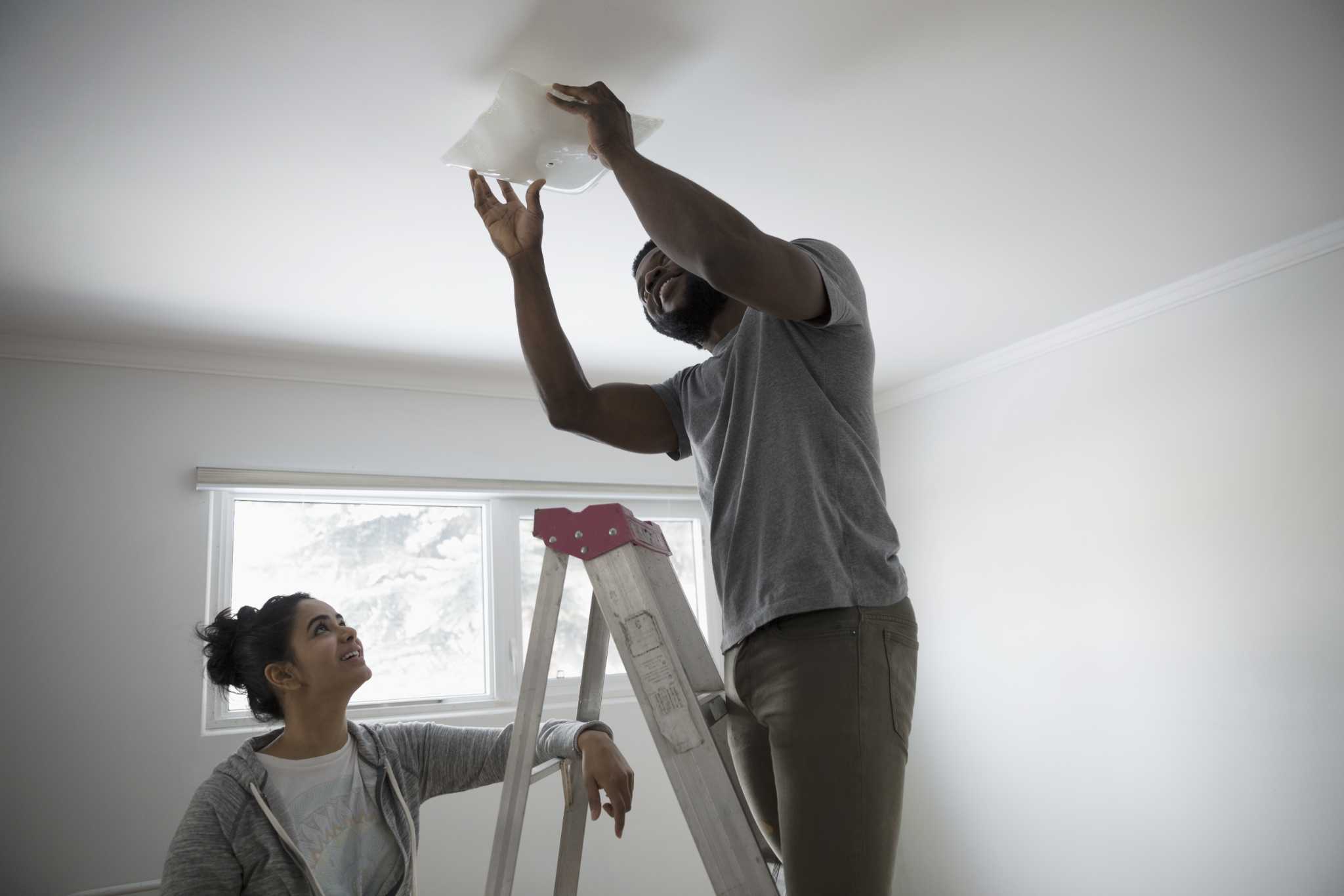 How to Install a Light Fixture With Two Lead Wires