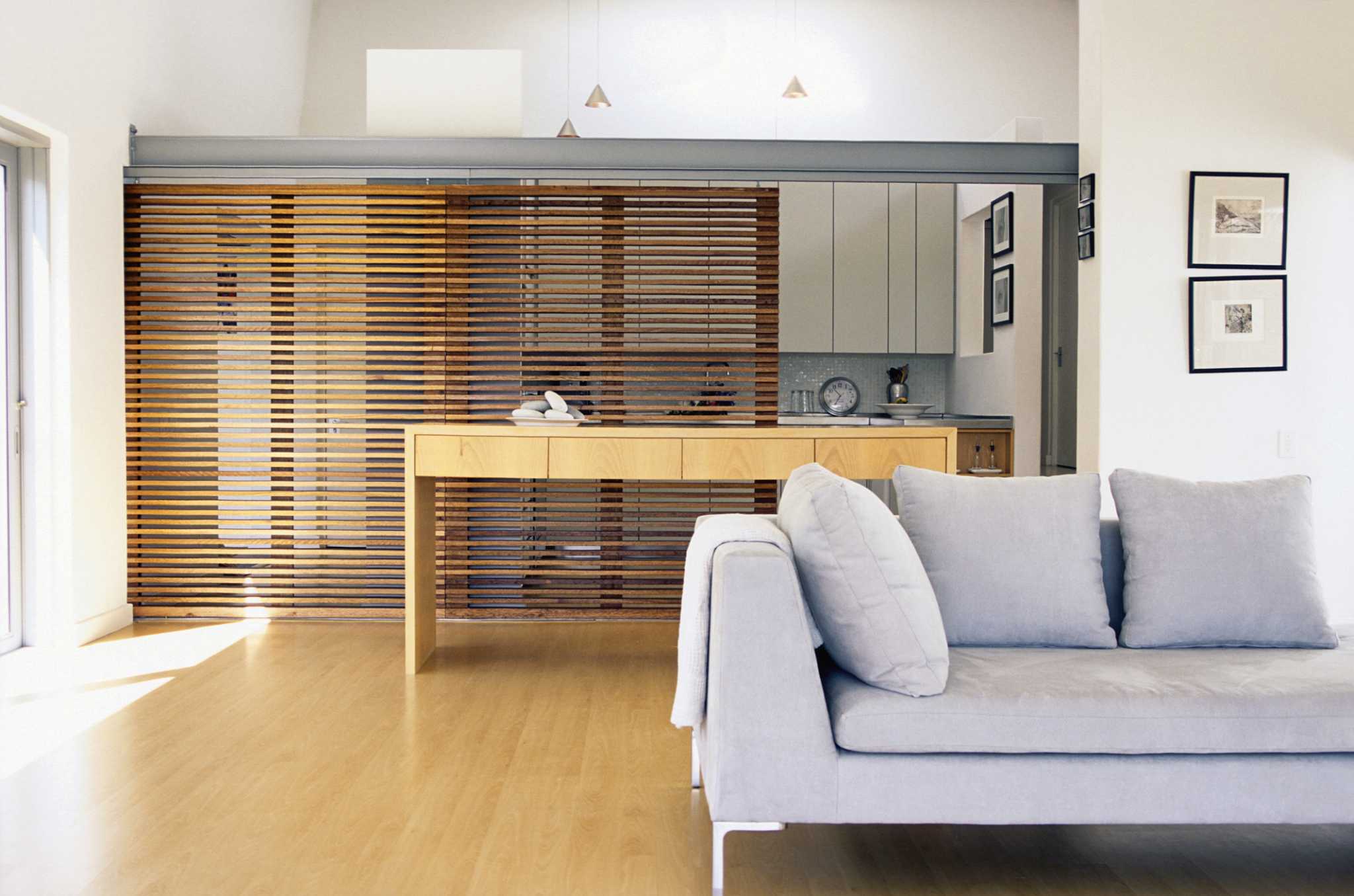 Unique Ways to Partition a Kitchen & Living Room