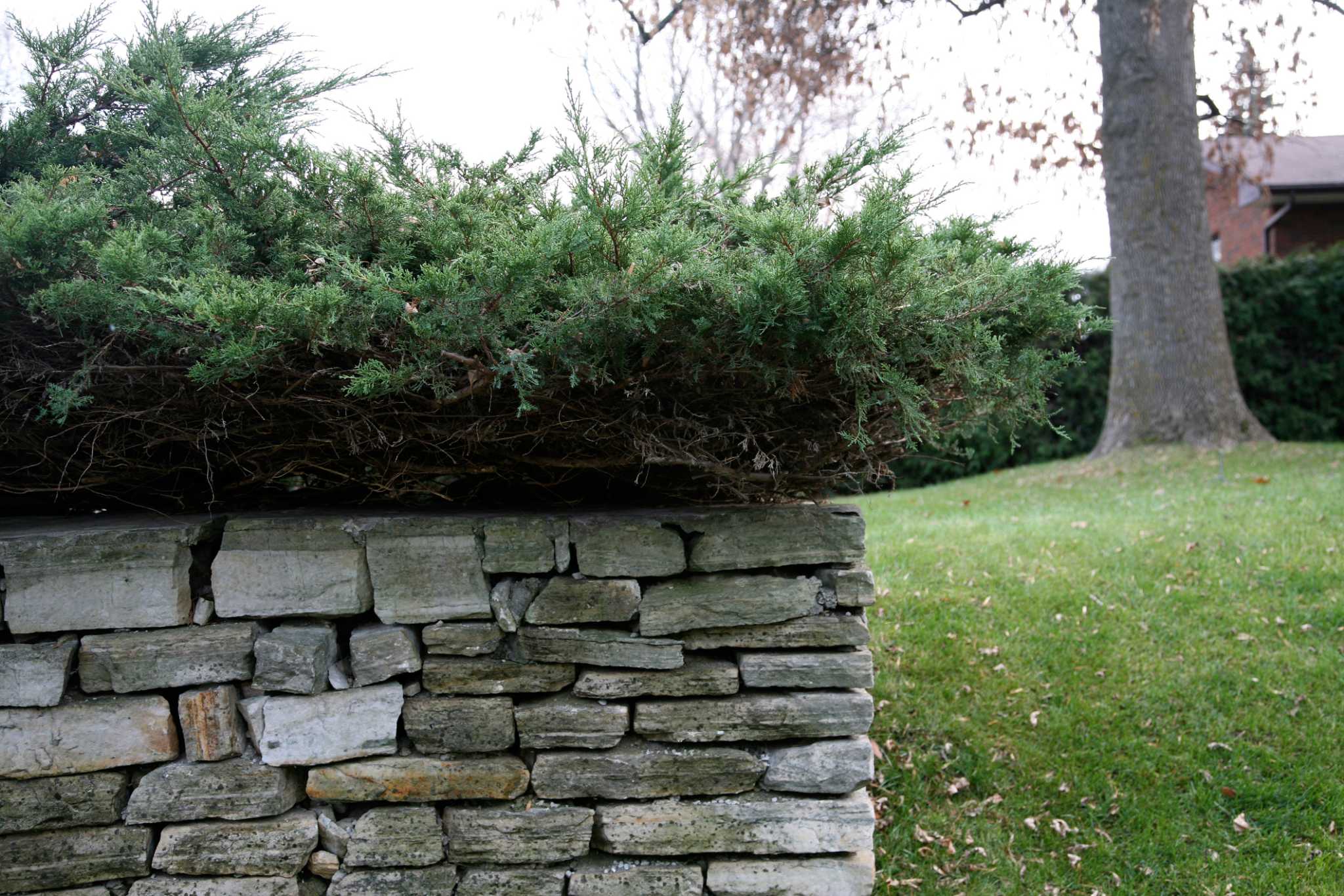 How to Lay Landscaping Fabric Behind a Retaining Wall