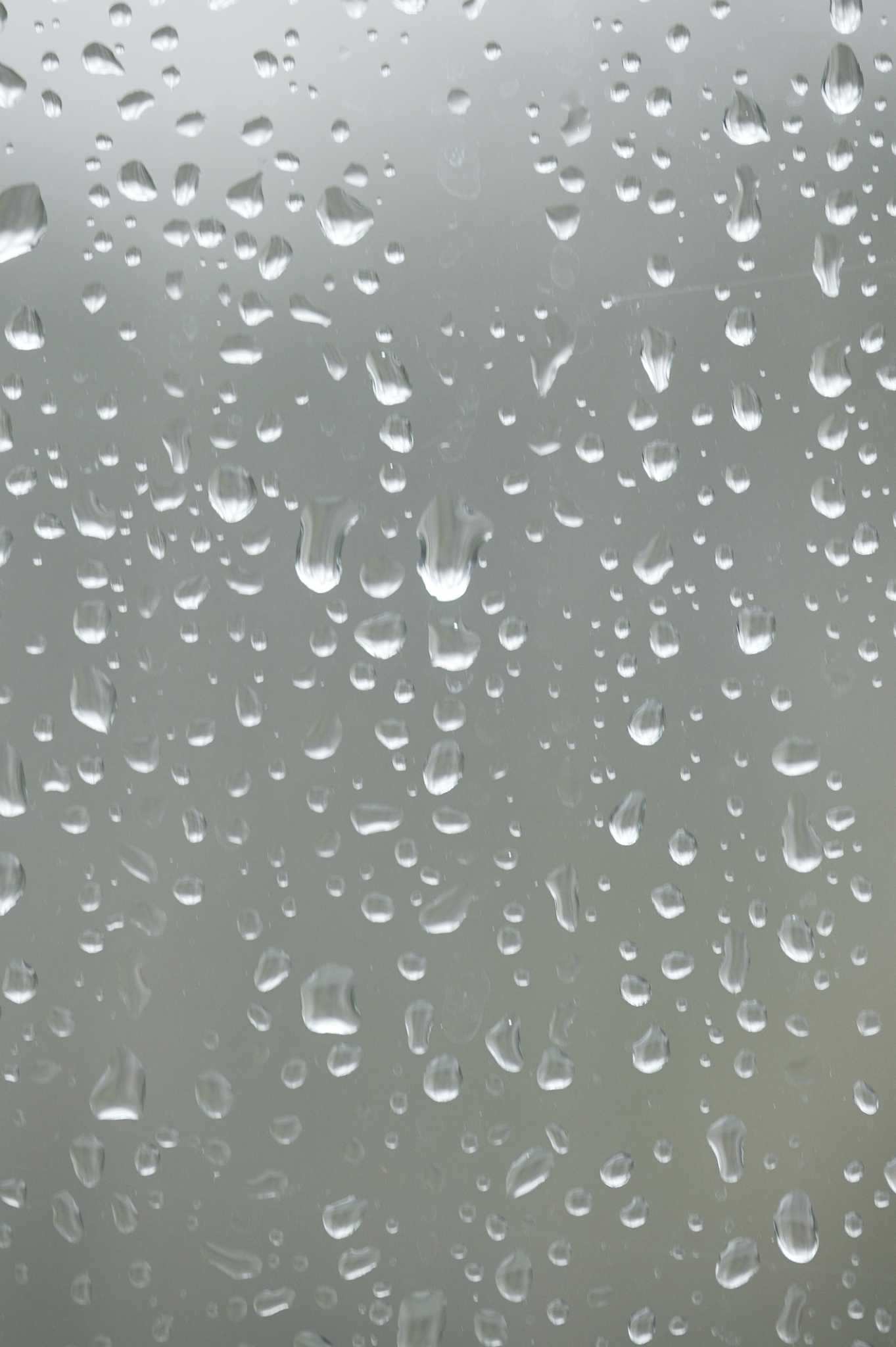 Rain Droplets On Window