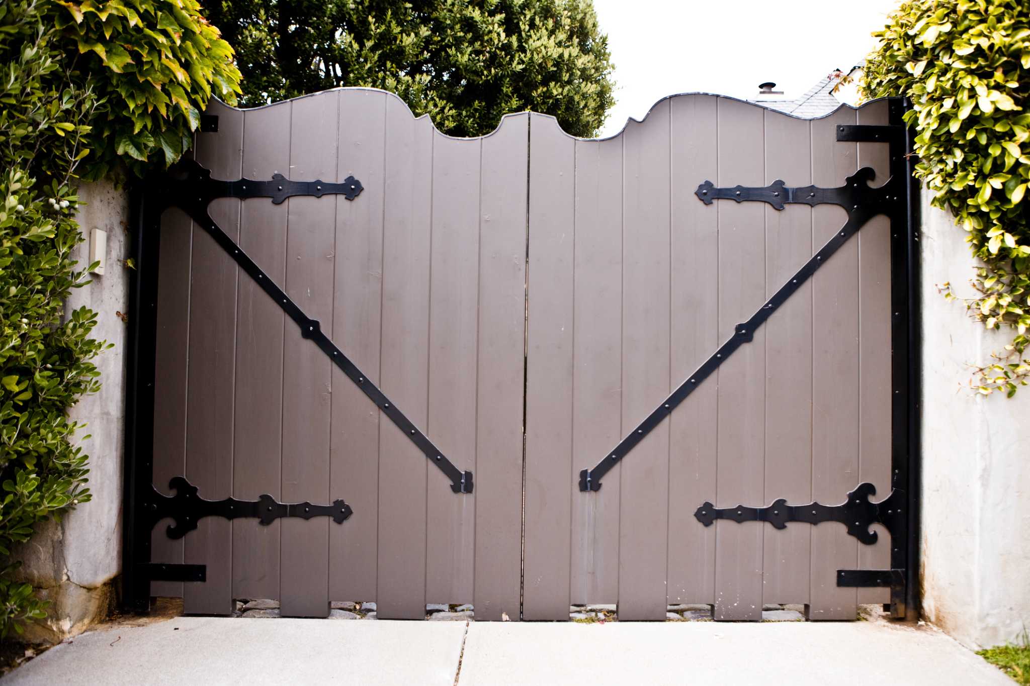 Supporting a Driveway Gate