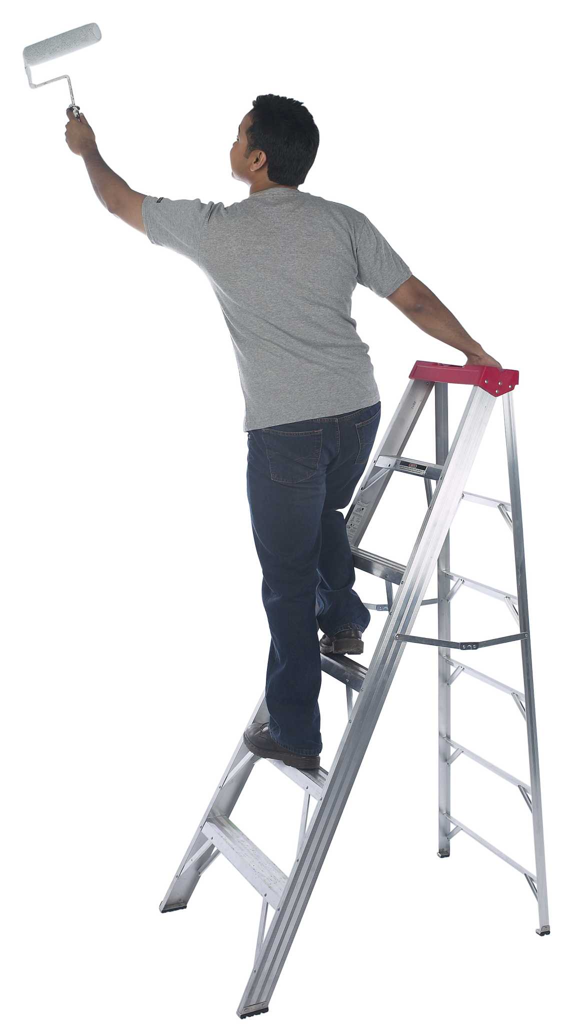 How to Paint 14-Foot-High Slanted Ceilings