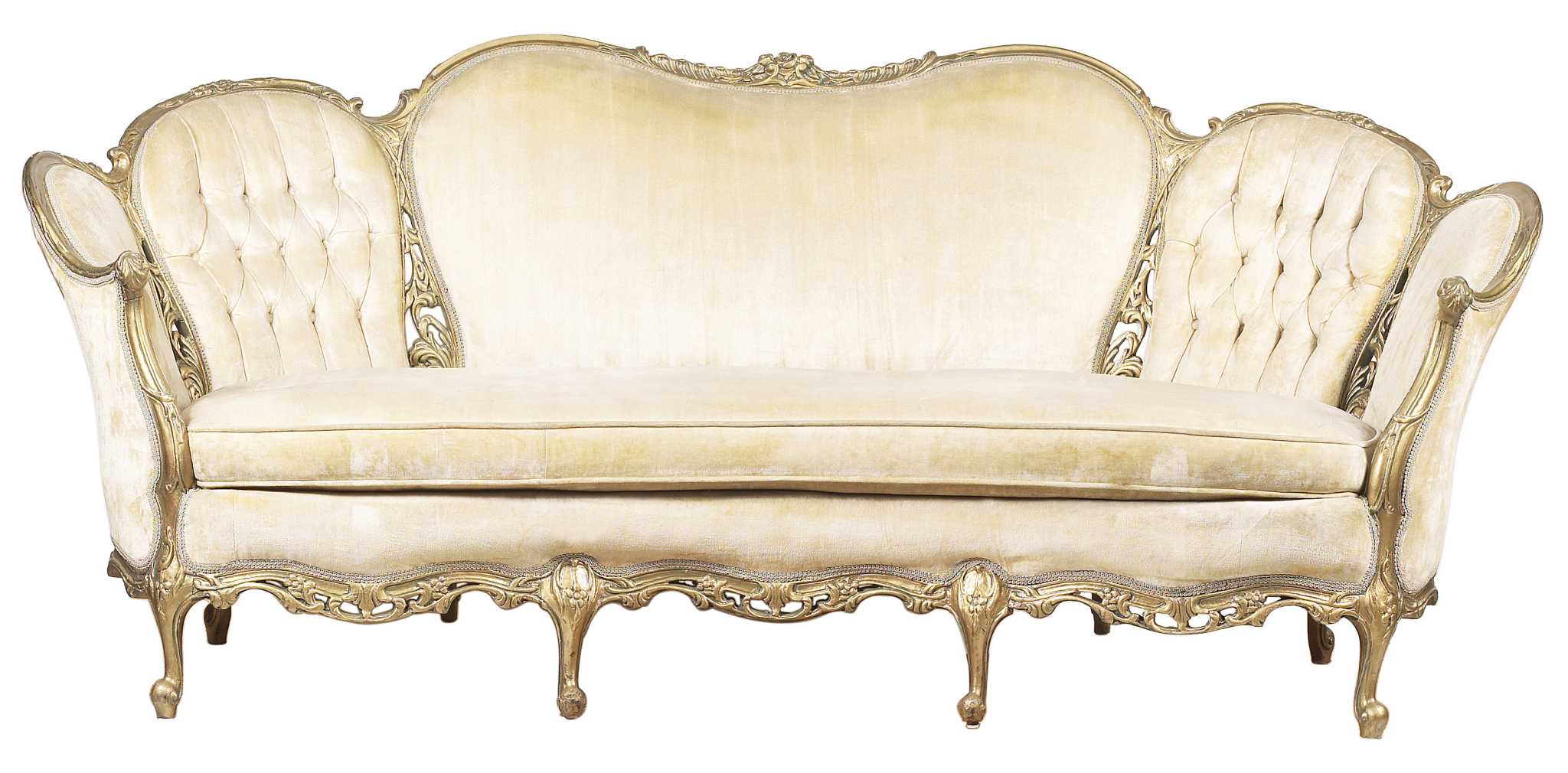 How to Raise an Antique Sofa's Height With New Legs