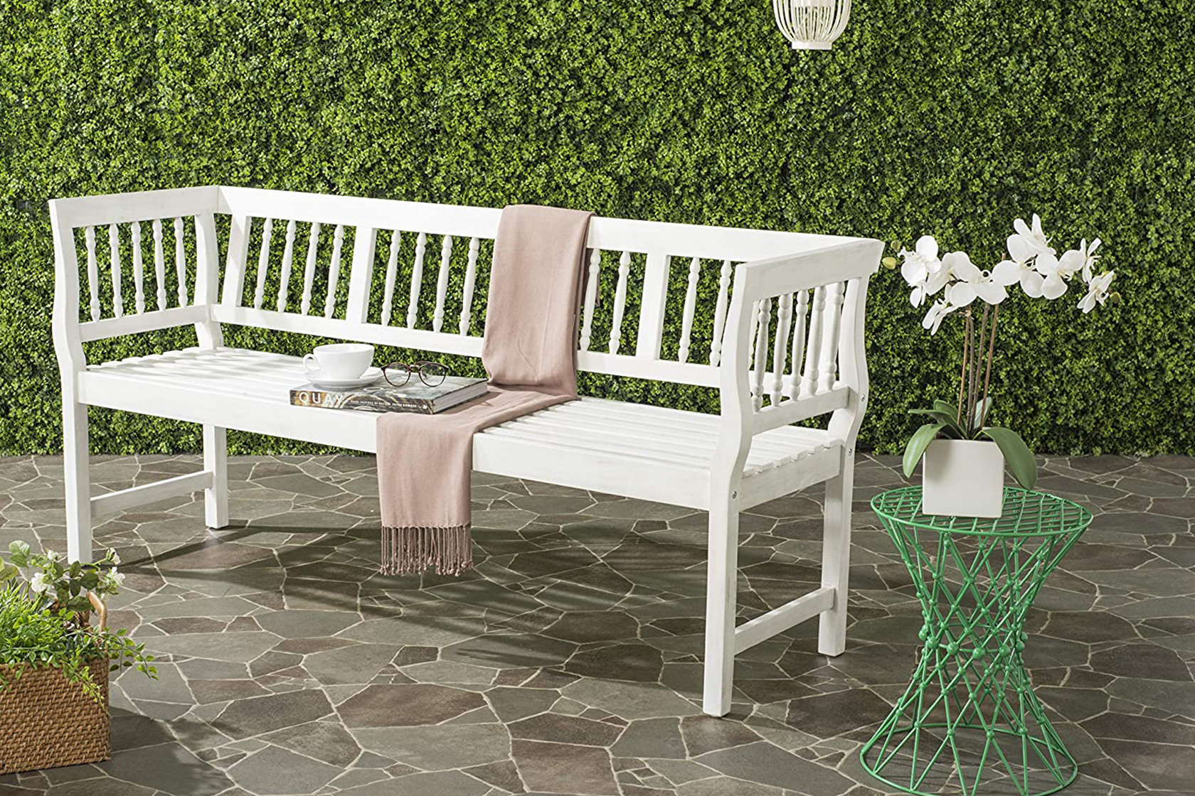 This stylish outdoor bench is at the lowest price we’ve seen on Amazon