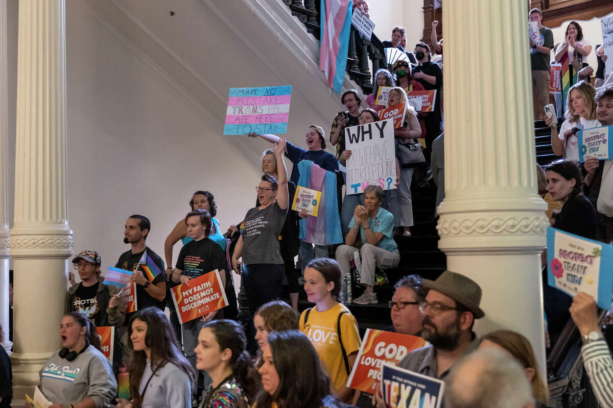 Protesters in Texas House ousted over chants on transgender care ban