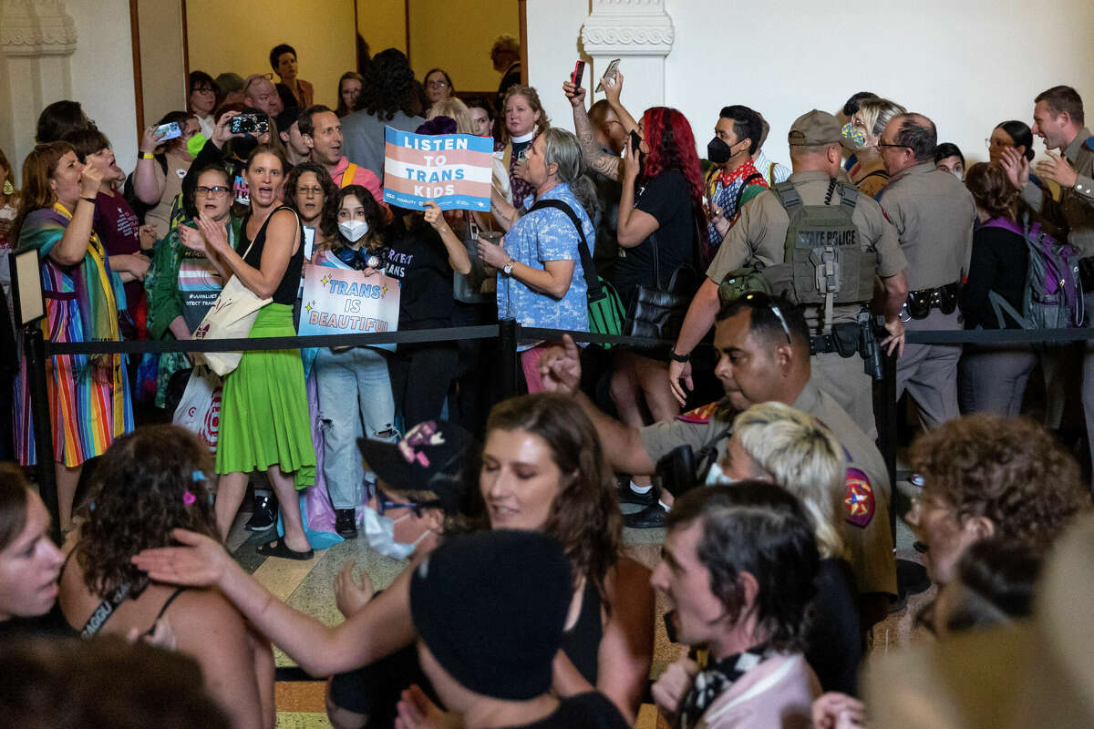 Protesters in Texas House ousted over chants on transgender care ban