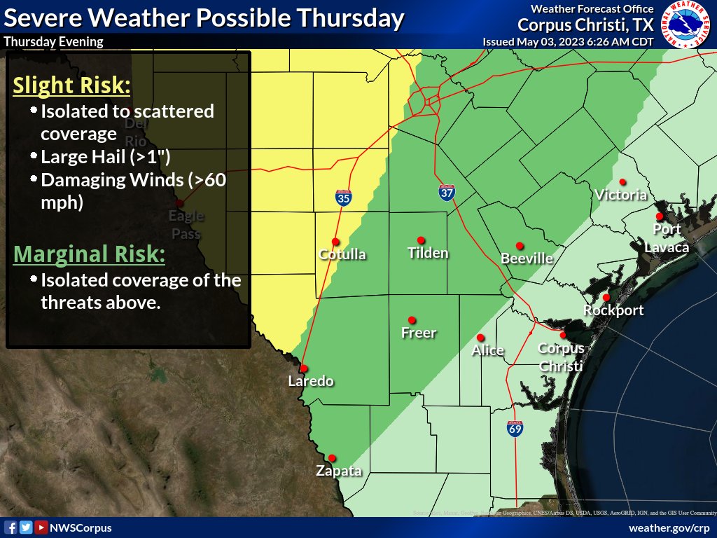NWS: Severe thunderstorms, hail could hit Laredo this week
