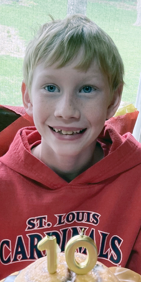 Brennen Easterly recently celebrated his 10th birthday