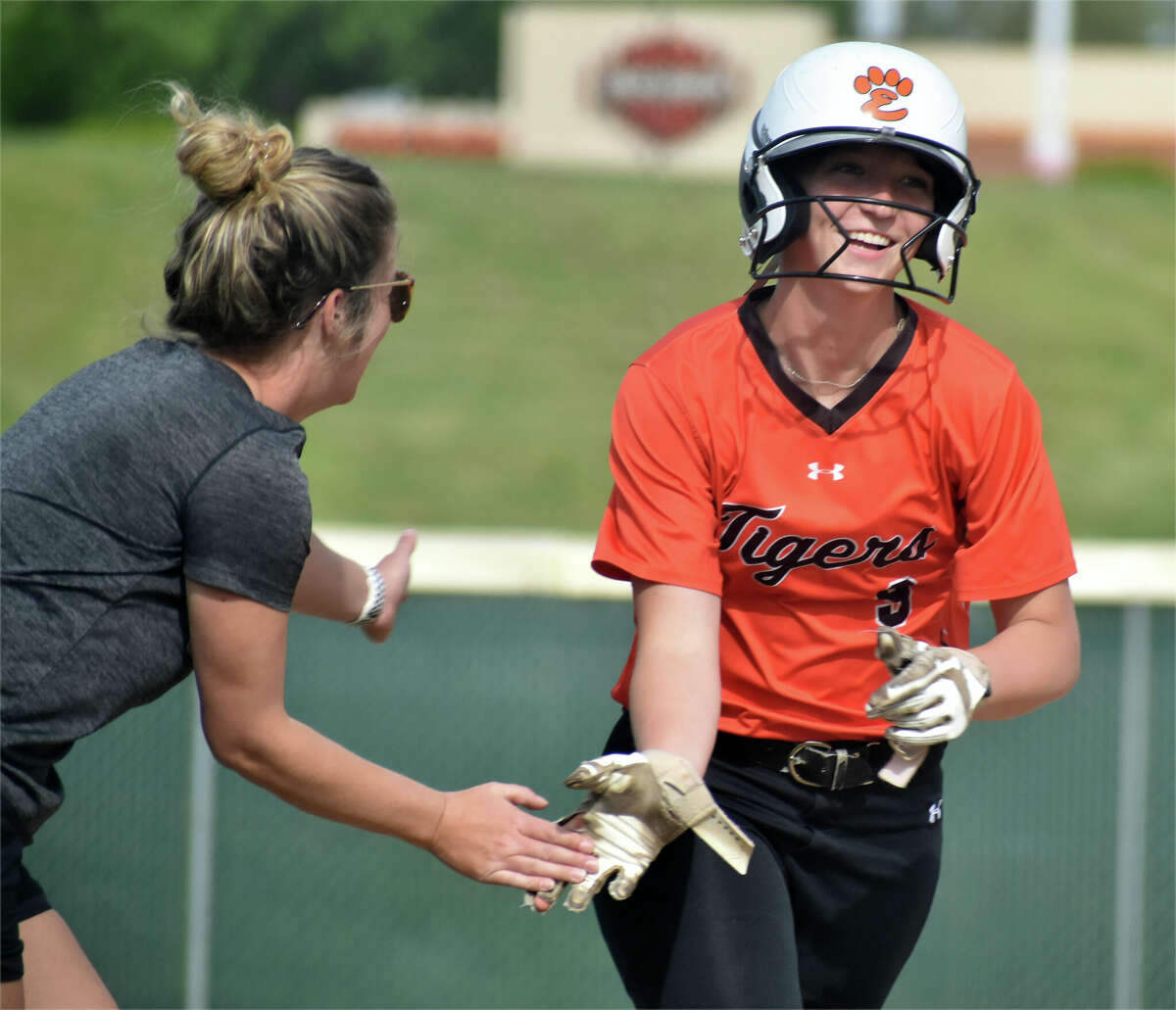 Hamilton stars in the circle, at the plate in EHS win over Alton