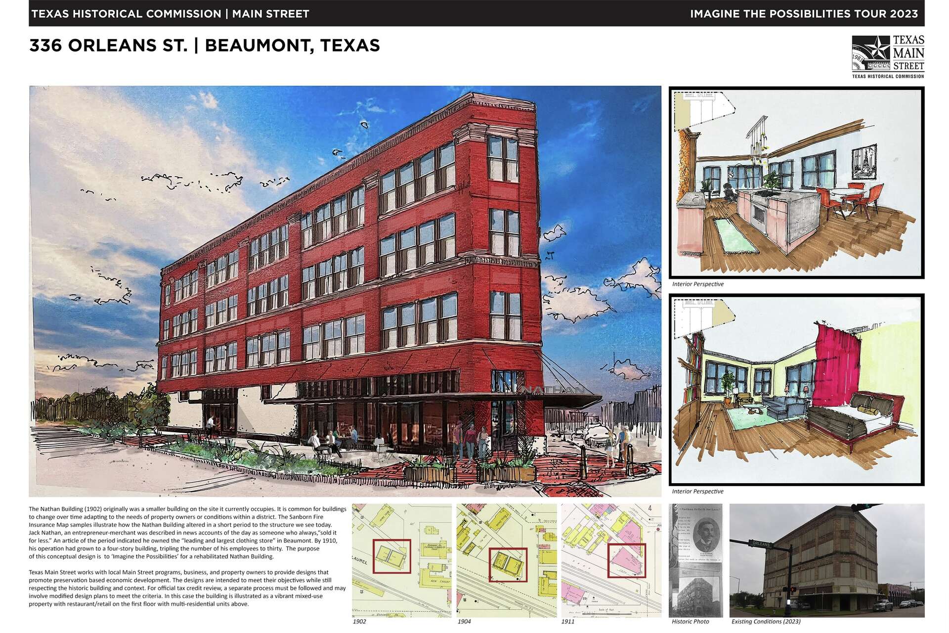 Historic Nathan Building is an icon of downtown Beaumont landscape