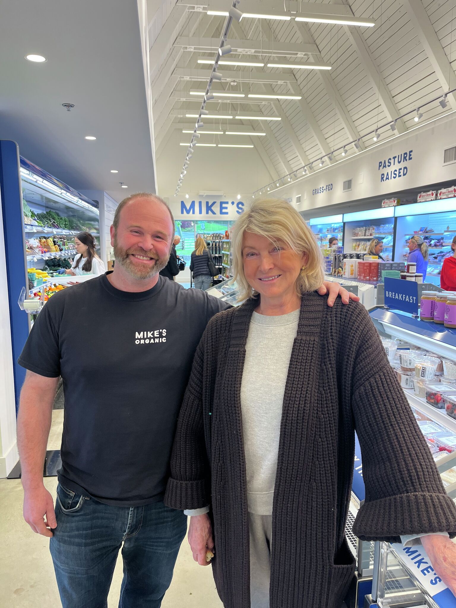 Martha Stewart visits Greenwich, gets visit by Pete Davidson