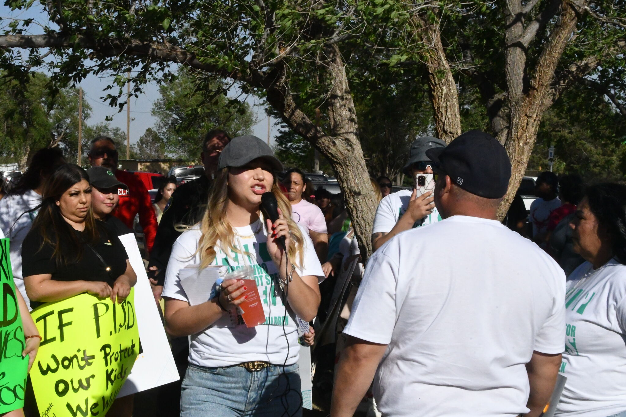 Local protester says threats of violence at were never the intent