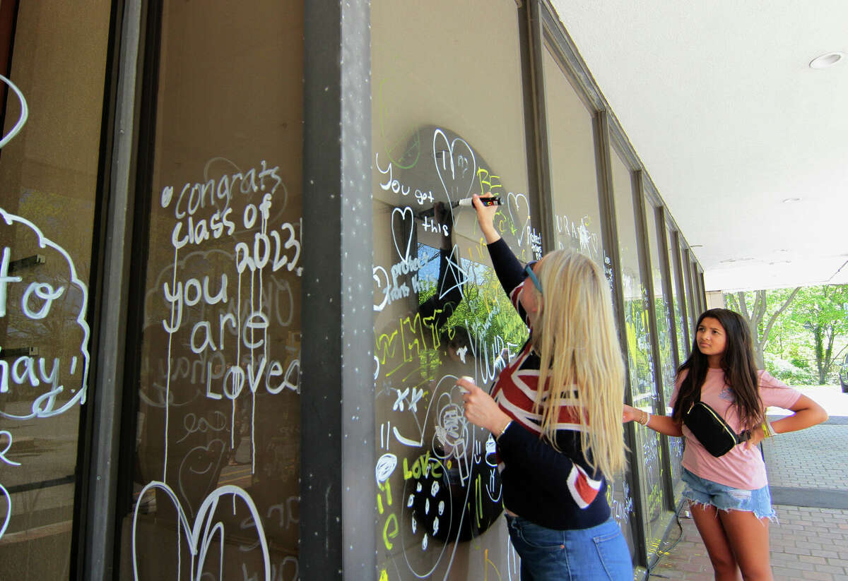 In Photos: Darien residents paint a message of inclusion