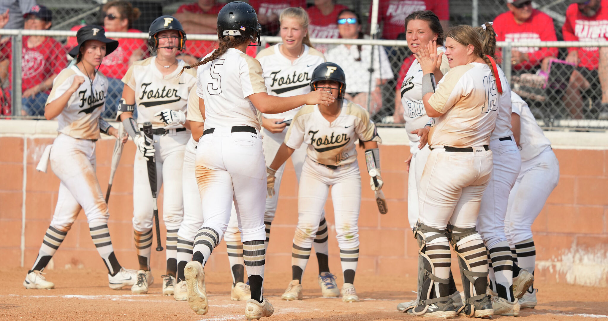 Foster softball sweeps doubleheader, eliminates Crosby