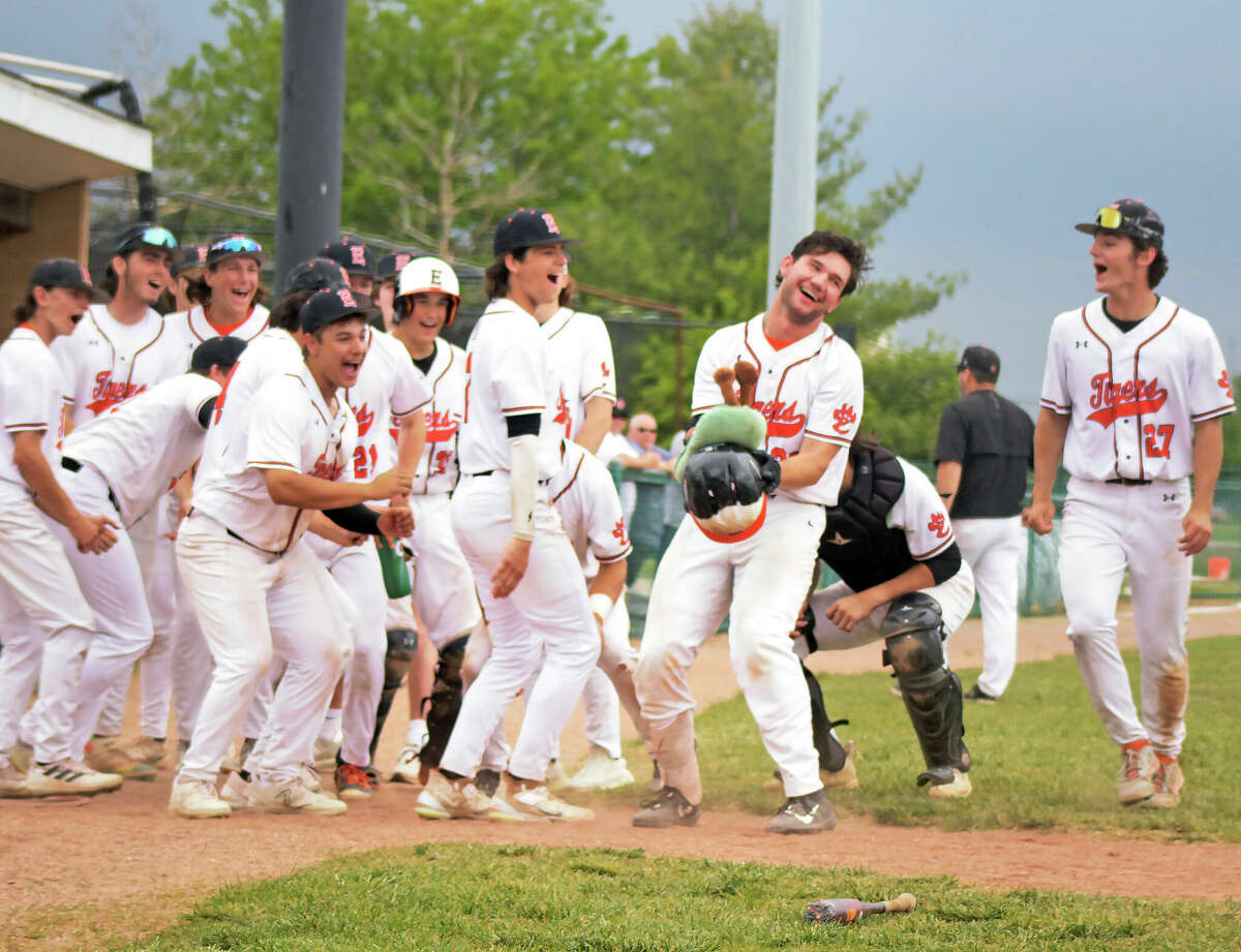 Plush avocado brings life into Edwardsville baseball dugout