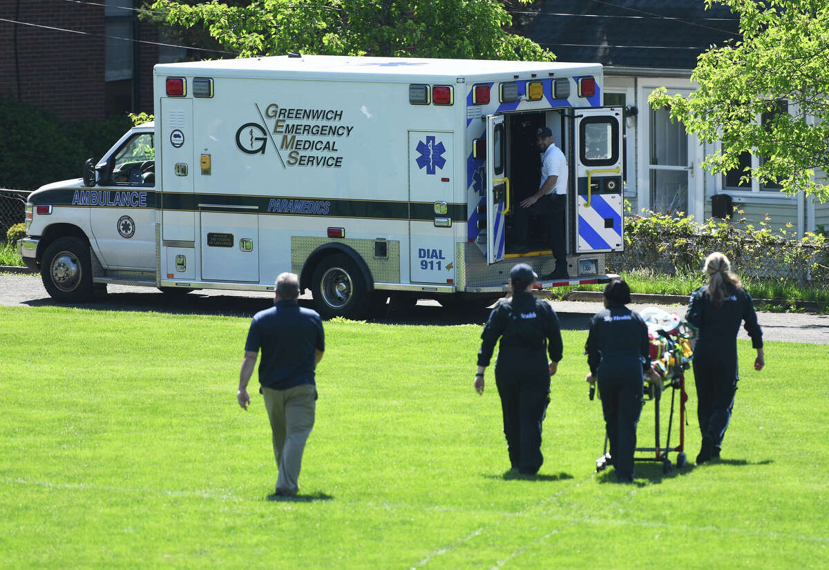 Greenwich police, EMS train for medevac helicopter landing